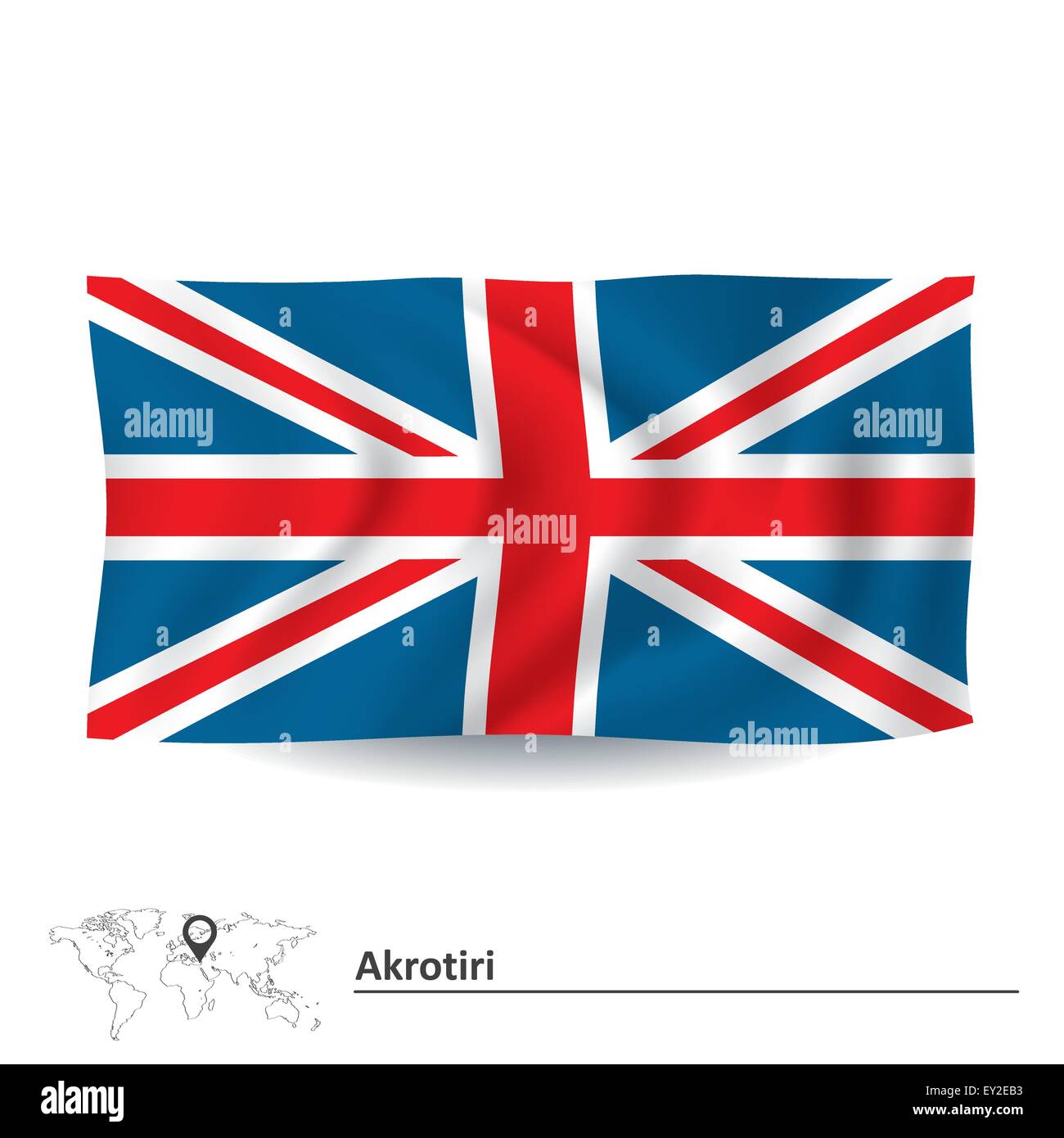 Flag of Akrotiri - vector illustration Stock Vector Image & Art - Alamy