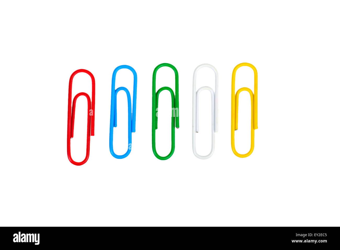 clip color isolated on white background Stock Photo - Alamy