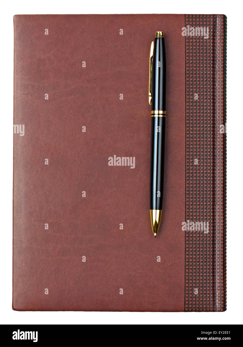 notebook and pen isolated on white background Stock Photo - Alamy