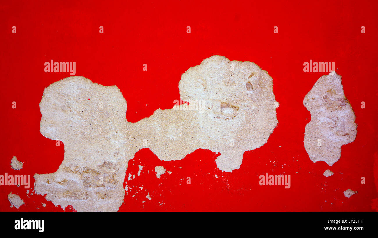 decay red color wall in Burano, Venice, Italy Stock Photo - Alamy