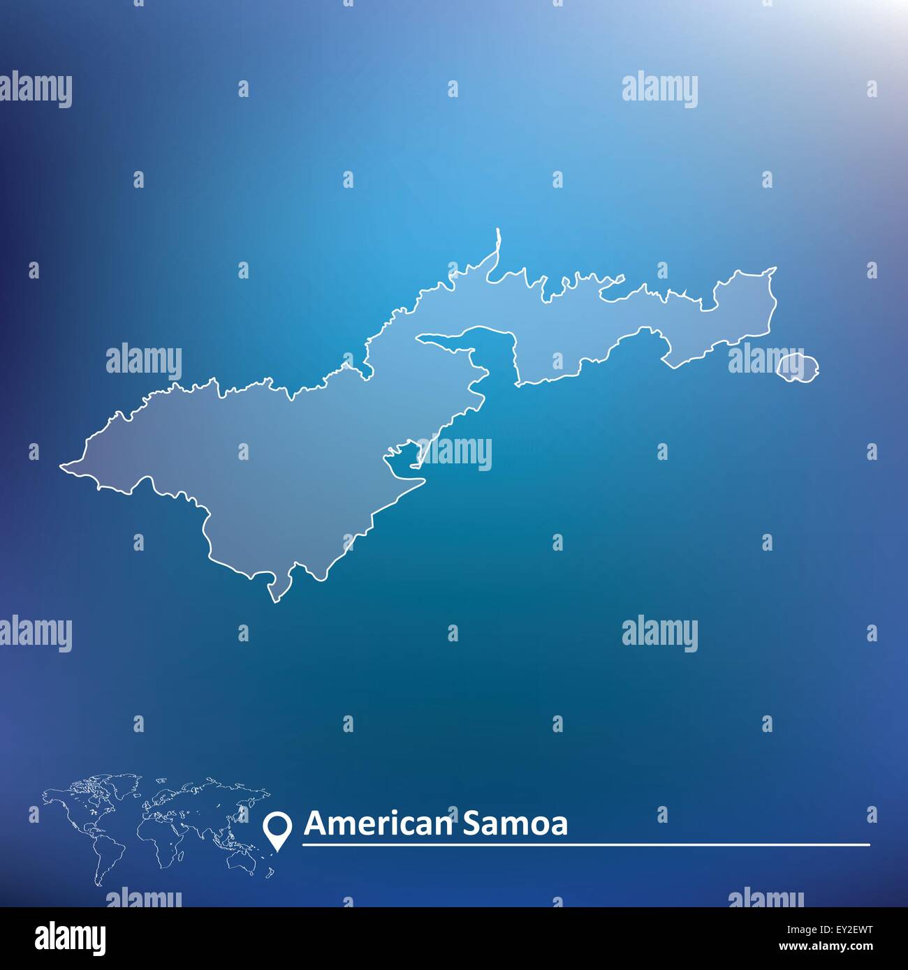 American samoa map hi-res stock photography and images - Alamy