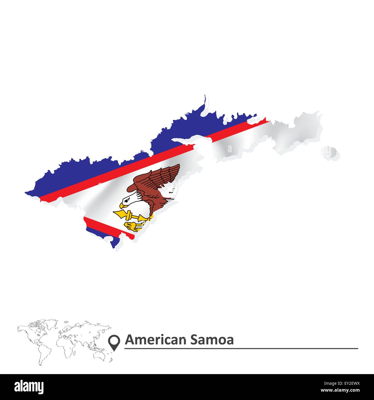 American samoa map hi-res stock photography and images - Alamy