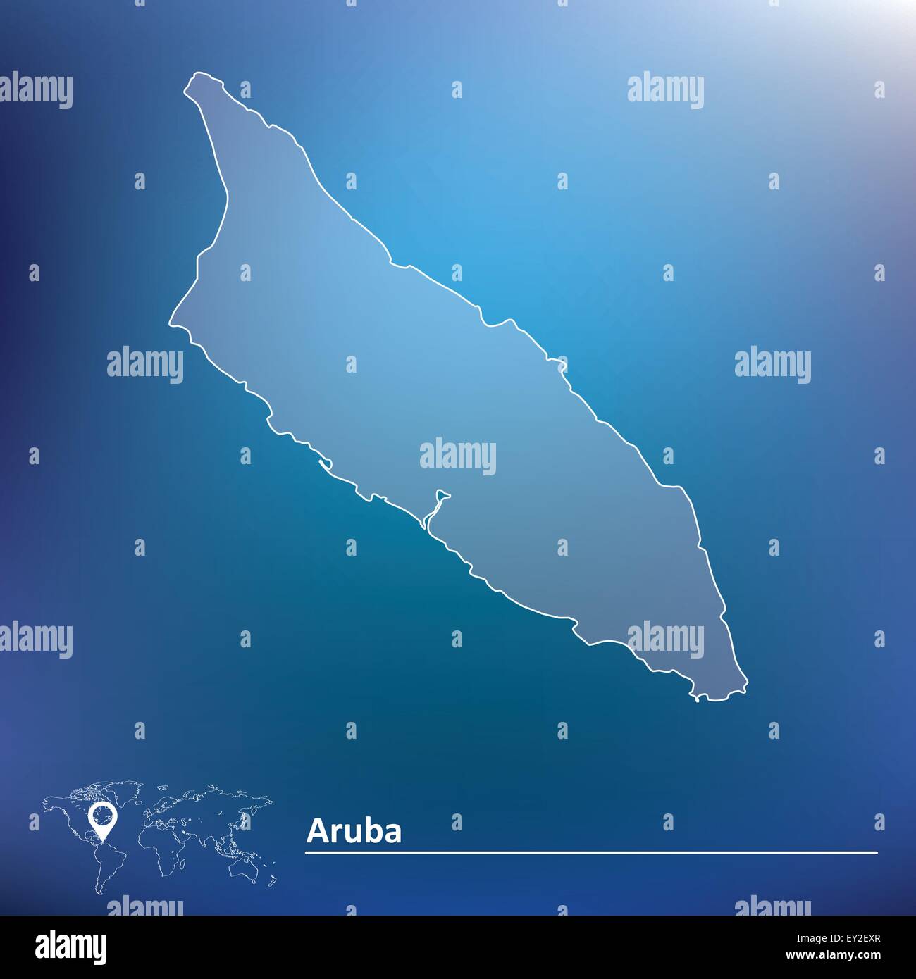 Map of aruba hi-res stock photography and images - Alamy
