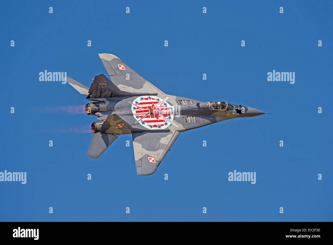 Polish Mig 29 at the Royal International Air Tattoo 2015 Stock Photo ...