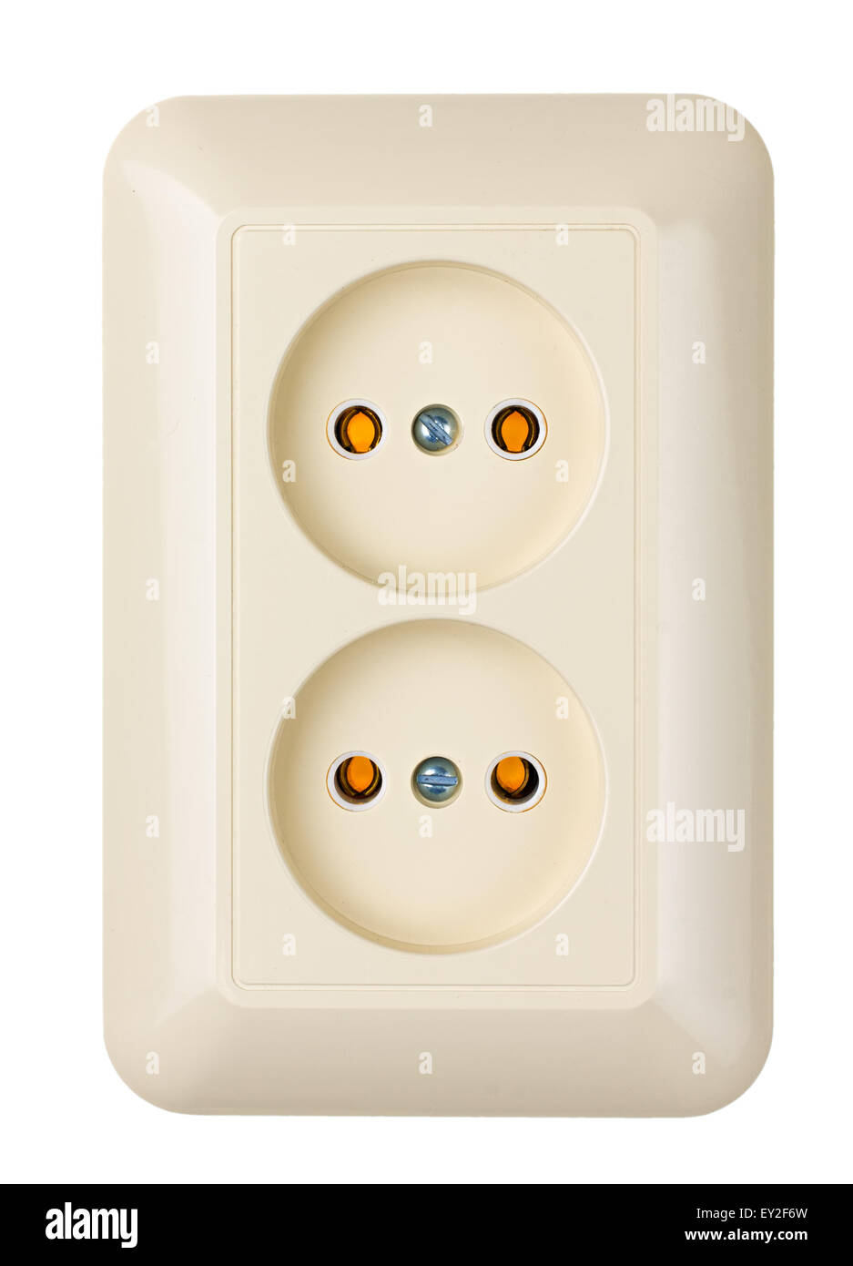 electric outlet isolated on white background Stock Photo - Alamy