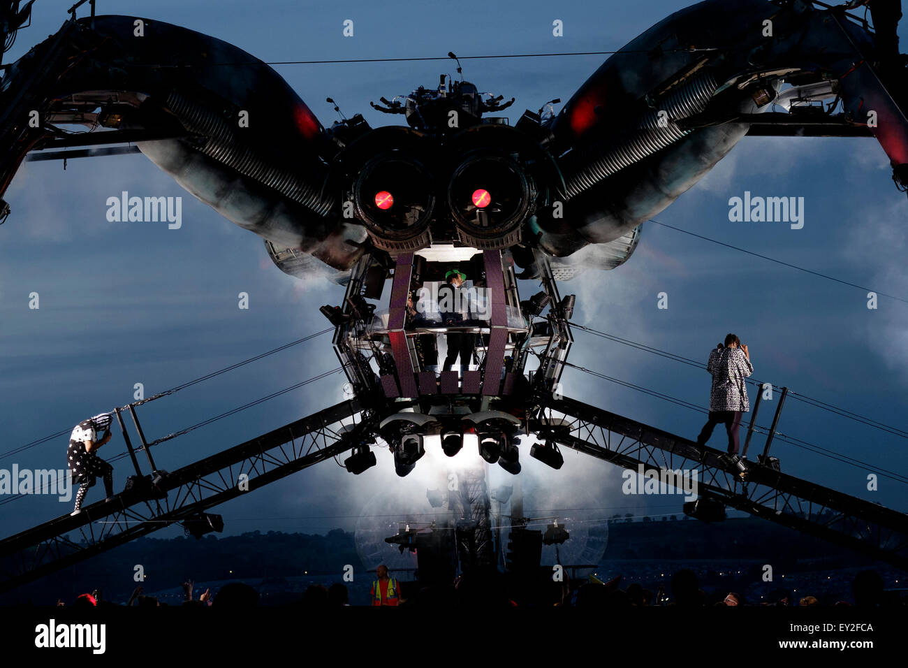 Arcadia at Glastonbury Festival at Worthy Farm on 27/06/2015 at Worthy ...