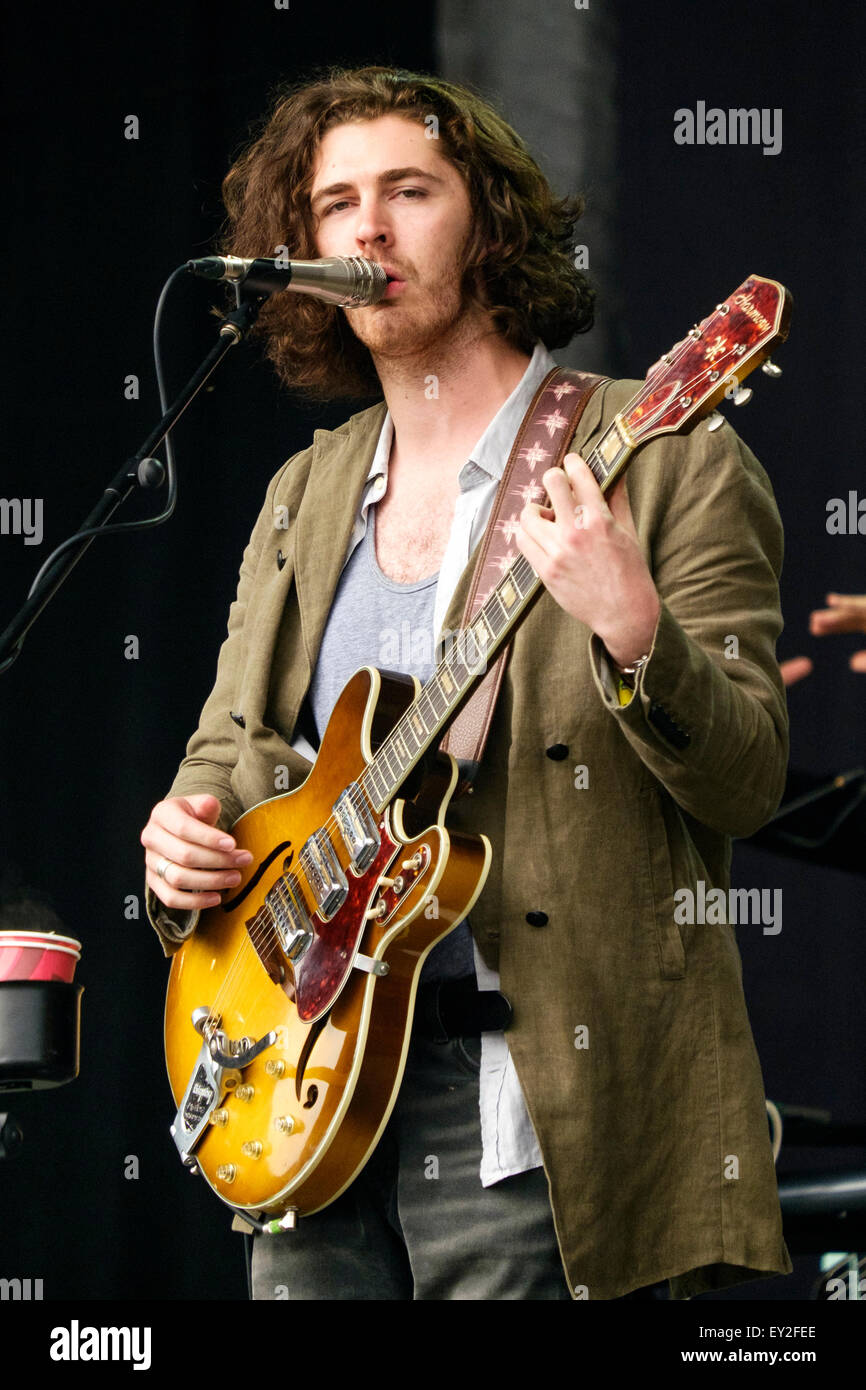 Hozier plays Glastonbury Festival at Worthy Farm on 28/06/2015 at ...