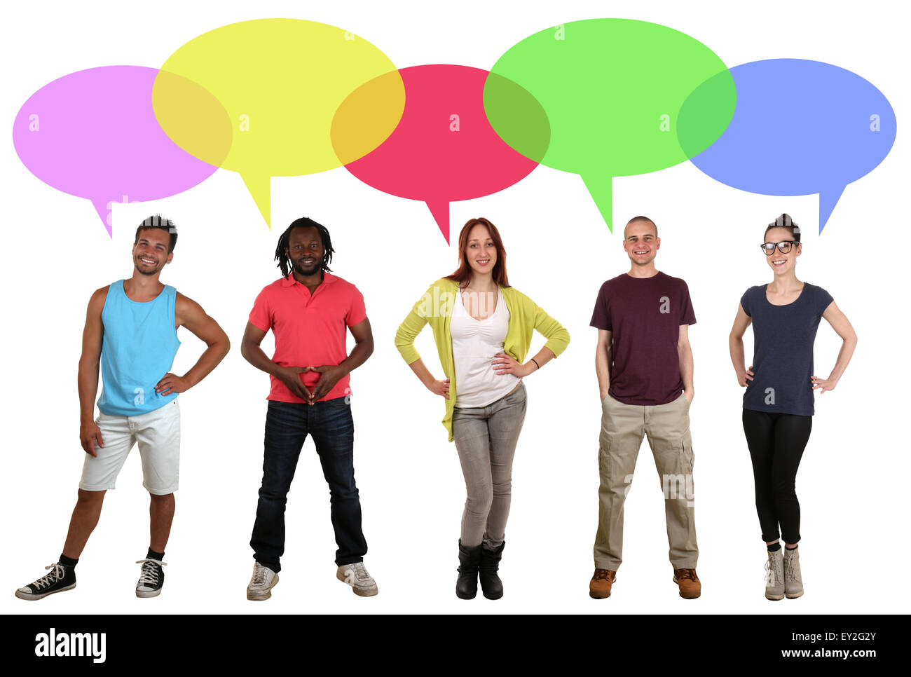 Ethnic group talking hi-res stock photography and images - Alamy