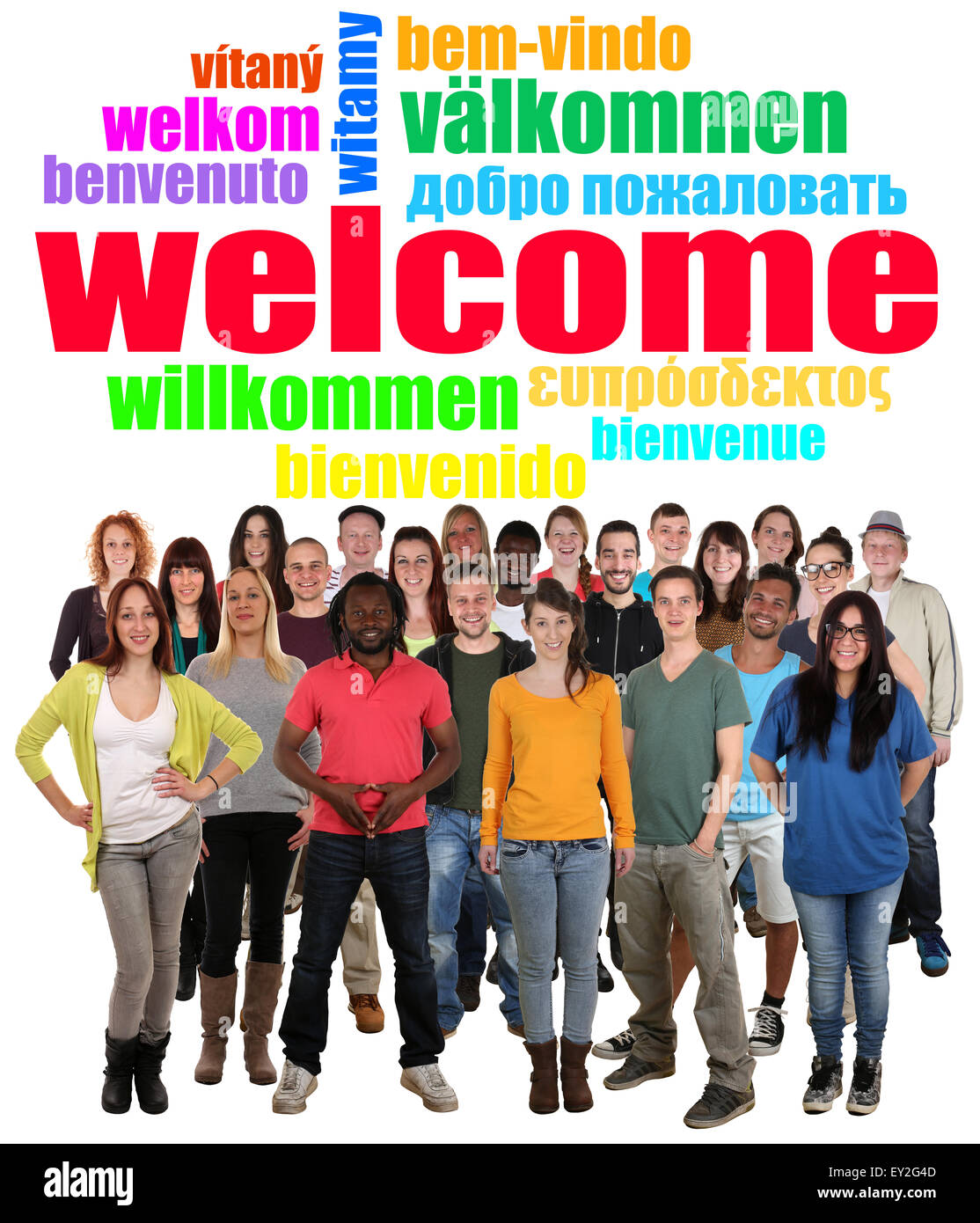 Welcome in different languages hi-res stock photography and images - Alamy