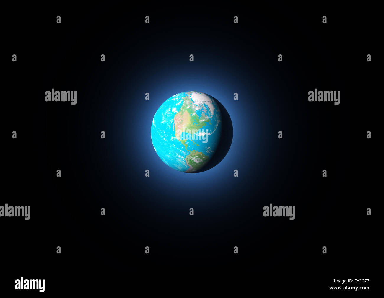 View of earth from space, north America Stock Photo - Alamy