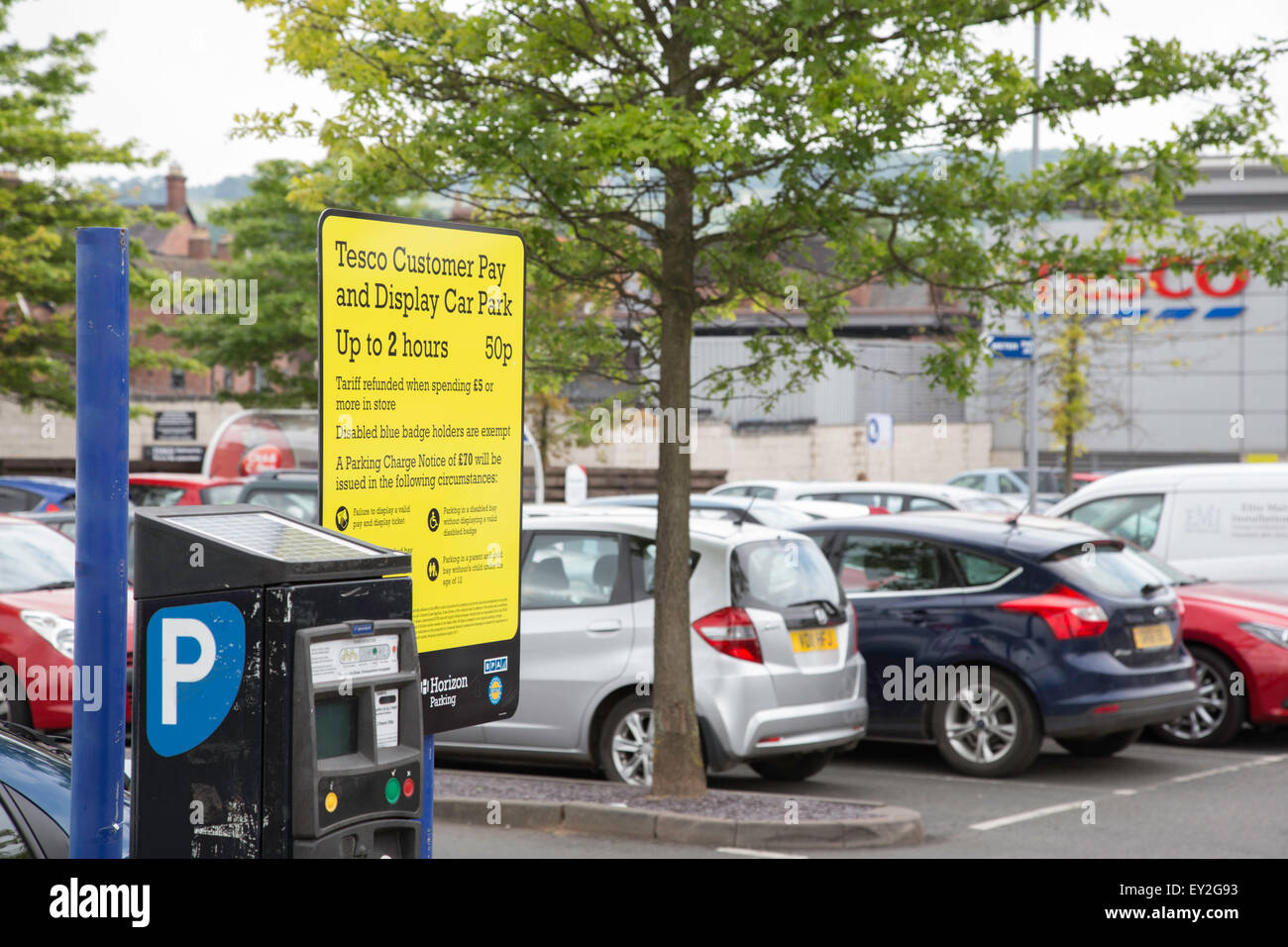 Tesco's supermarket, Ludlow, Shropshire, England, UK Stock Photo - Alamy