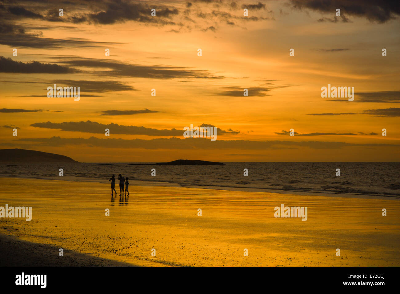 Sunset at Prea Beach Stock Photo - Alamy
