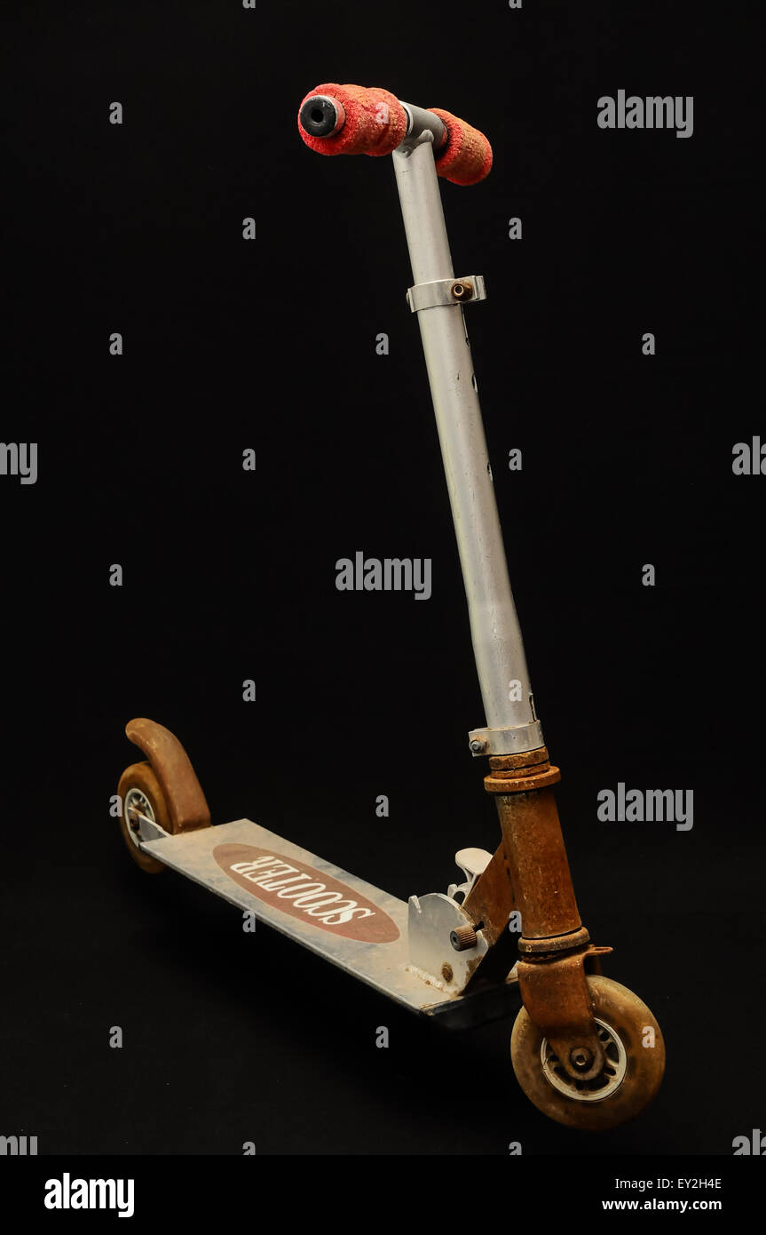 metal scooter for child Stock Photo - Alamy