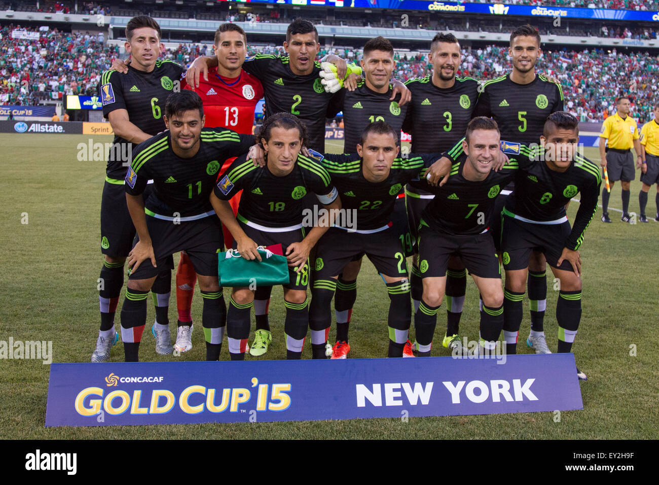 July 19, 2015: Mexico poses for the team picture during the CONCACAF ...
