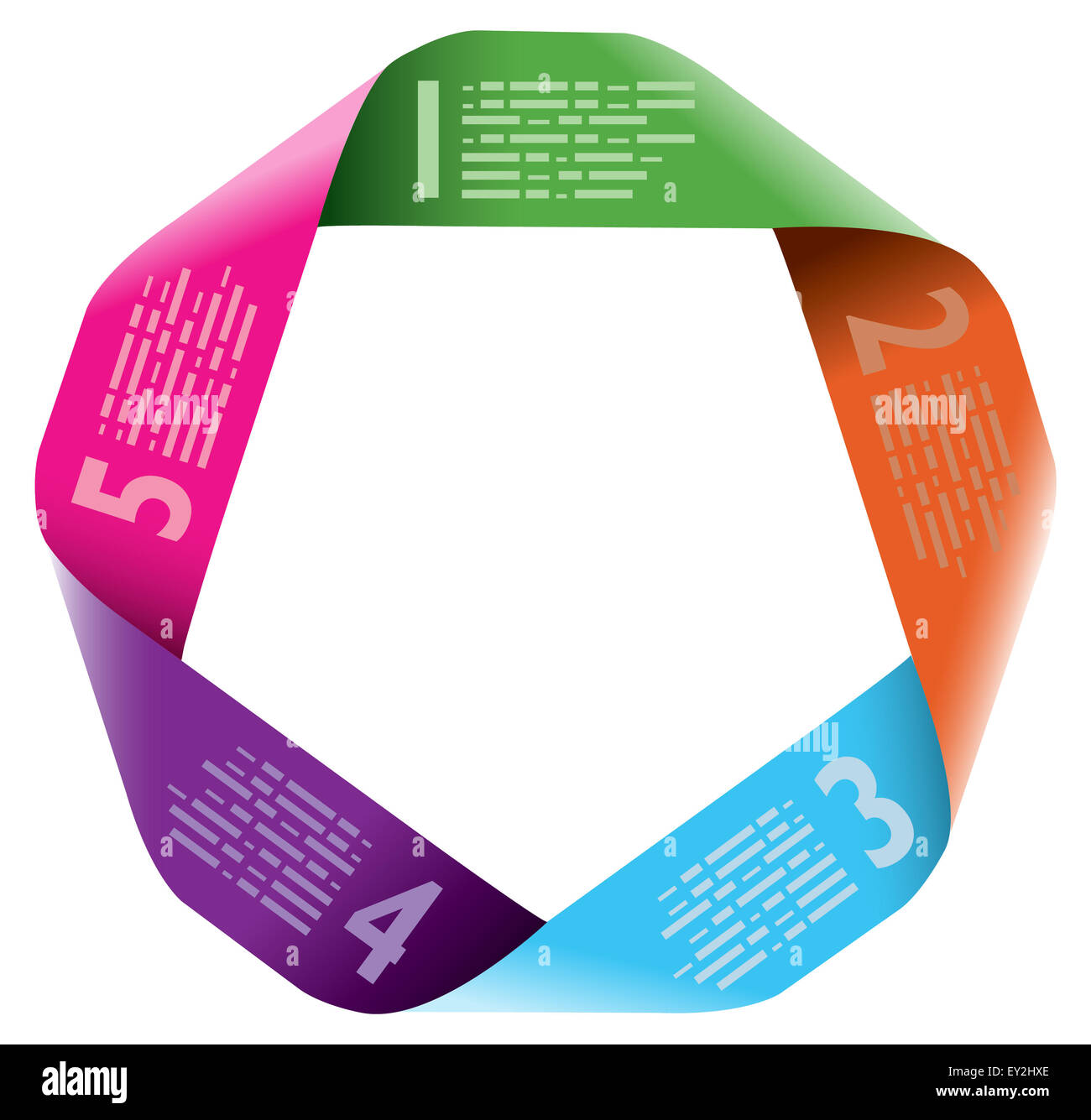 Infographic examples colored arrows circle numbers Stock Photo - Alamy