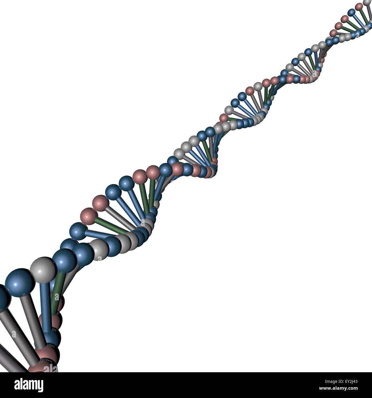 3d Dna helix cells structure Stock Photo - Alamy
