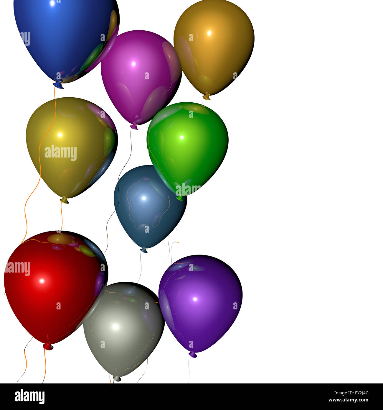 3d illustration of balloons Stock Photo - Alamy