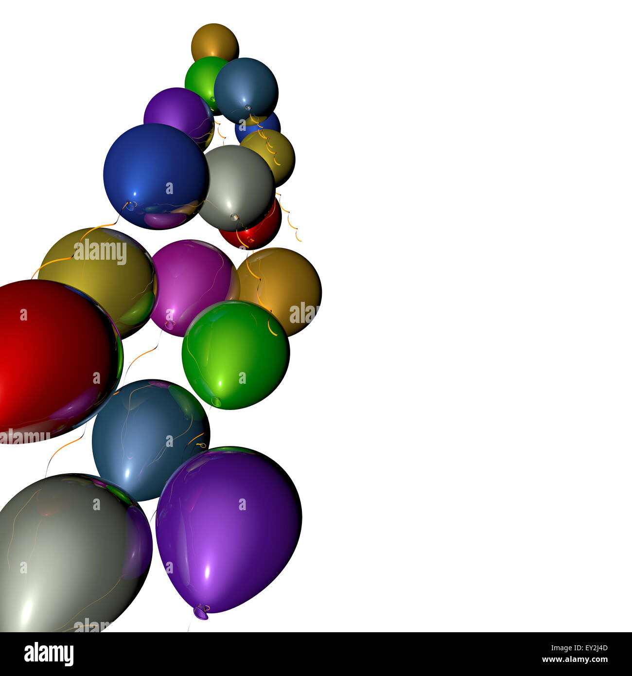 3d balloons hi-res stock photography and images - Alamy