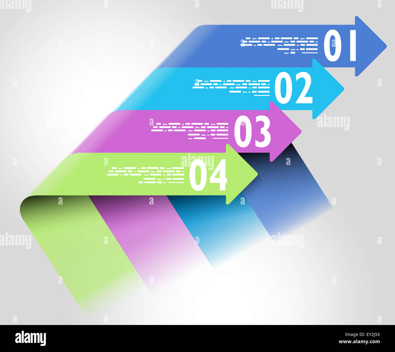 Colored Infographics signs Stock Photo - Alamy