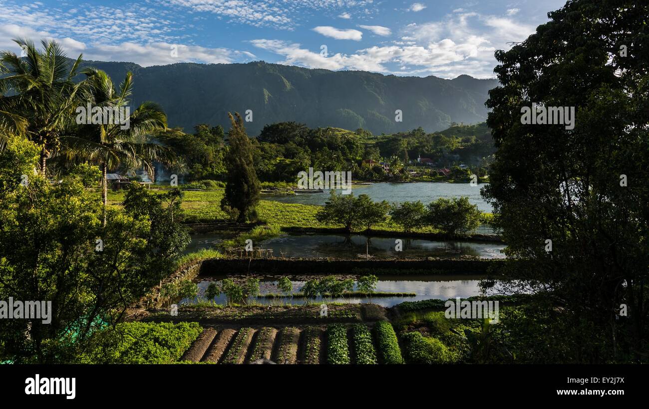 exploring samosir island on lake toba in sumatra indonesia Stock Photo ...