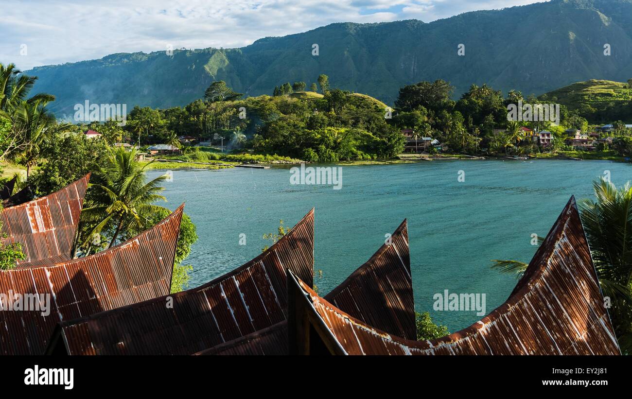 exploring samosir island on lake toba in sumatra indonesia Stock Photo ...
