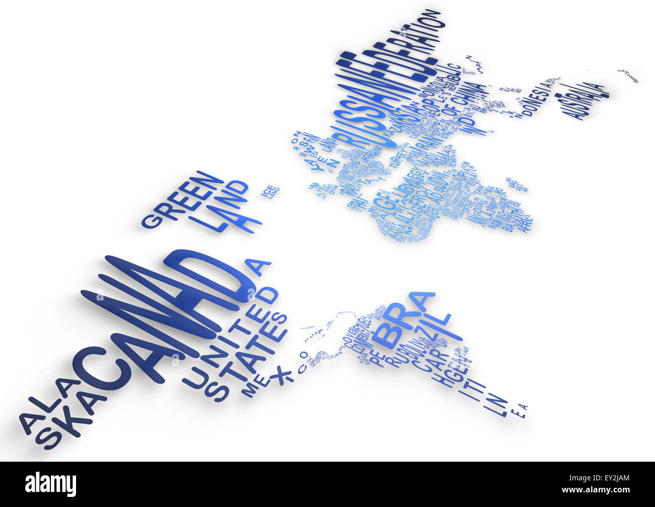 Word world map hi-res stock photography and images - Alamy