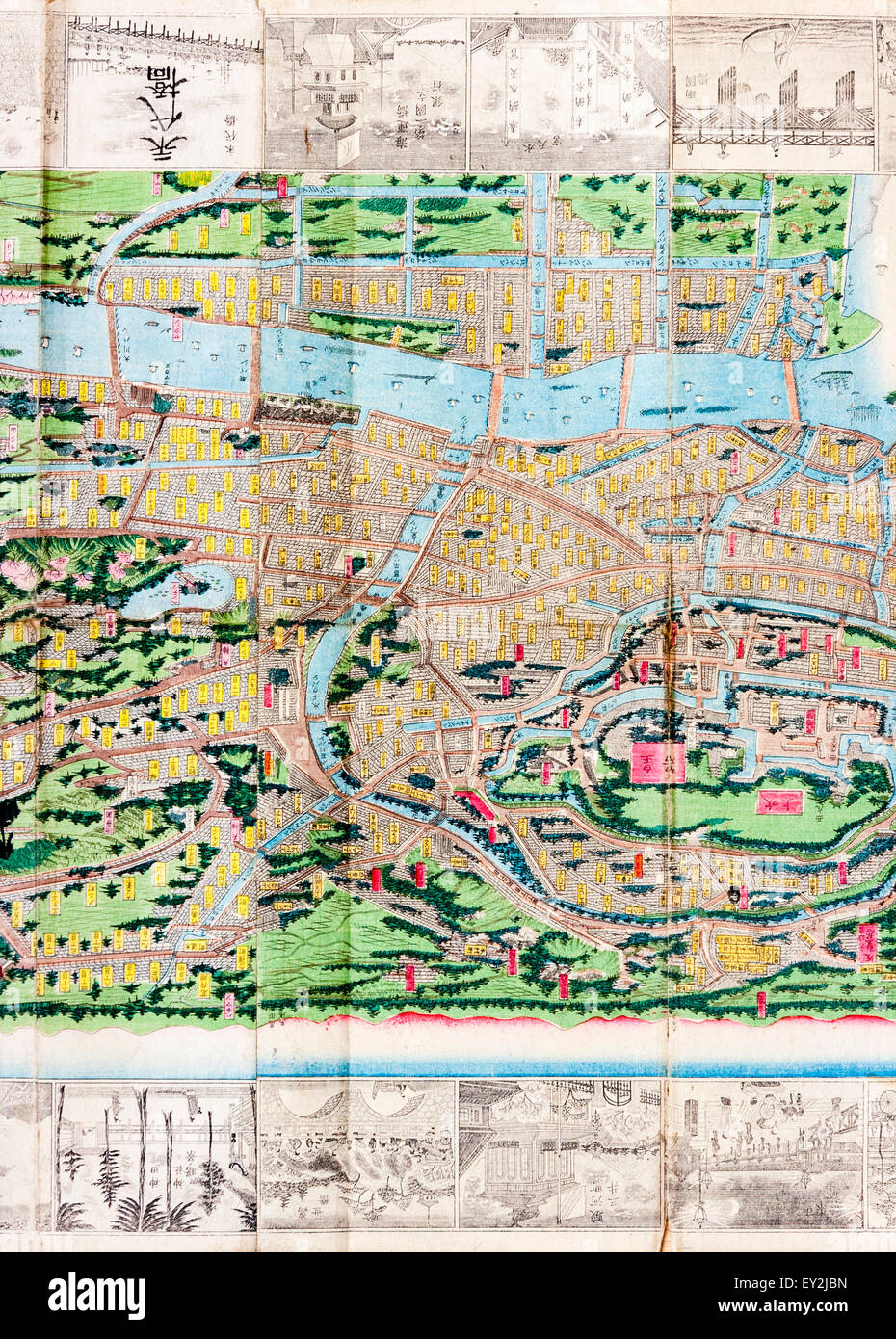 Edo period map hi-res stock photography and images - Alamy