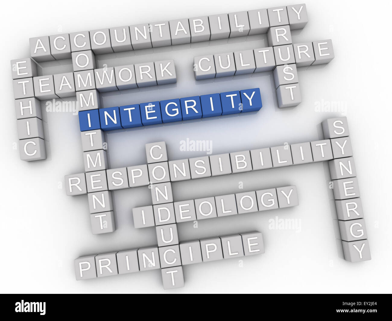 3d image Integrity issues concept word cloud background Stock Photo - Alamy