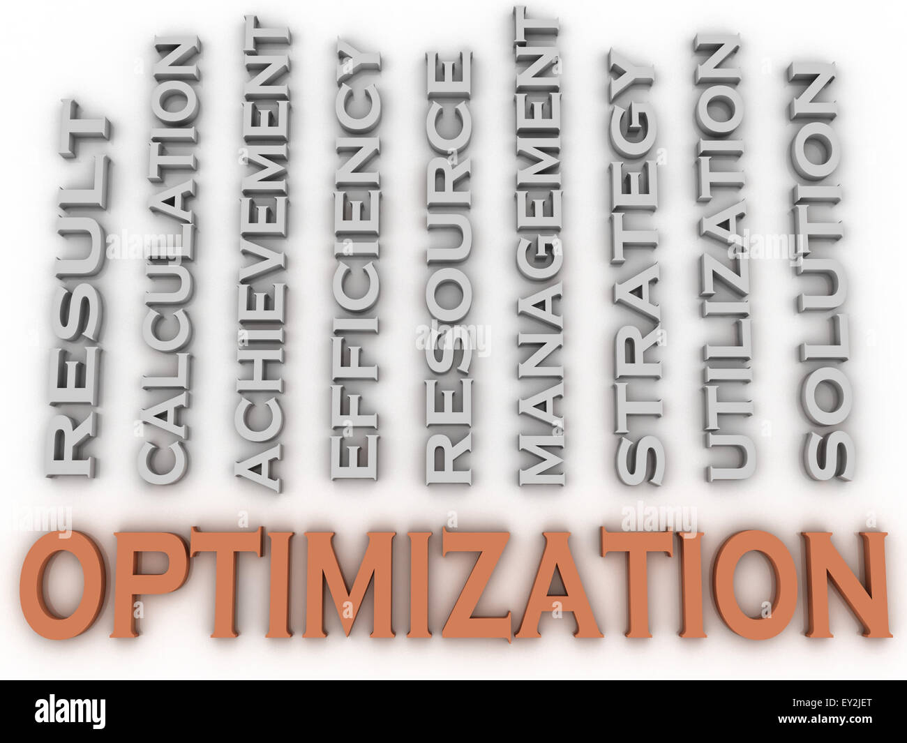 3d image Optimization issues concept word cloud background Stock Photo ...