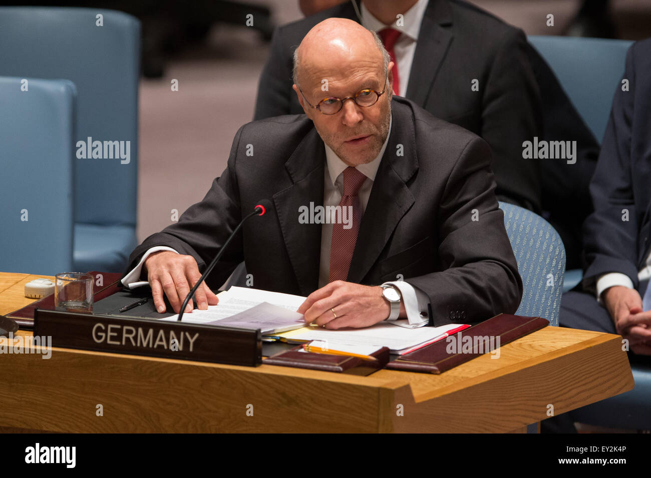 (150720)-- NEW YORK, July 20, 2015(Xinhua)-- Harald Braun, Permanent ...