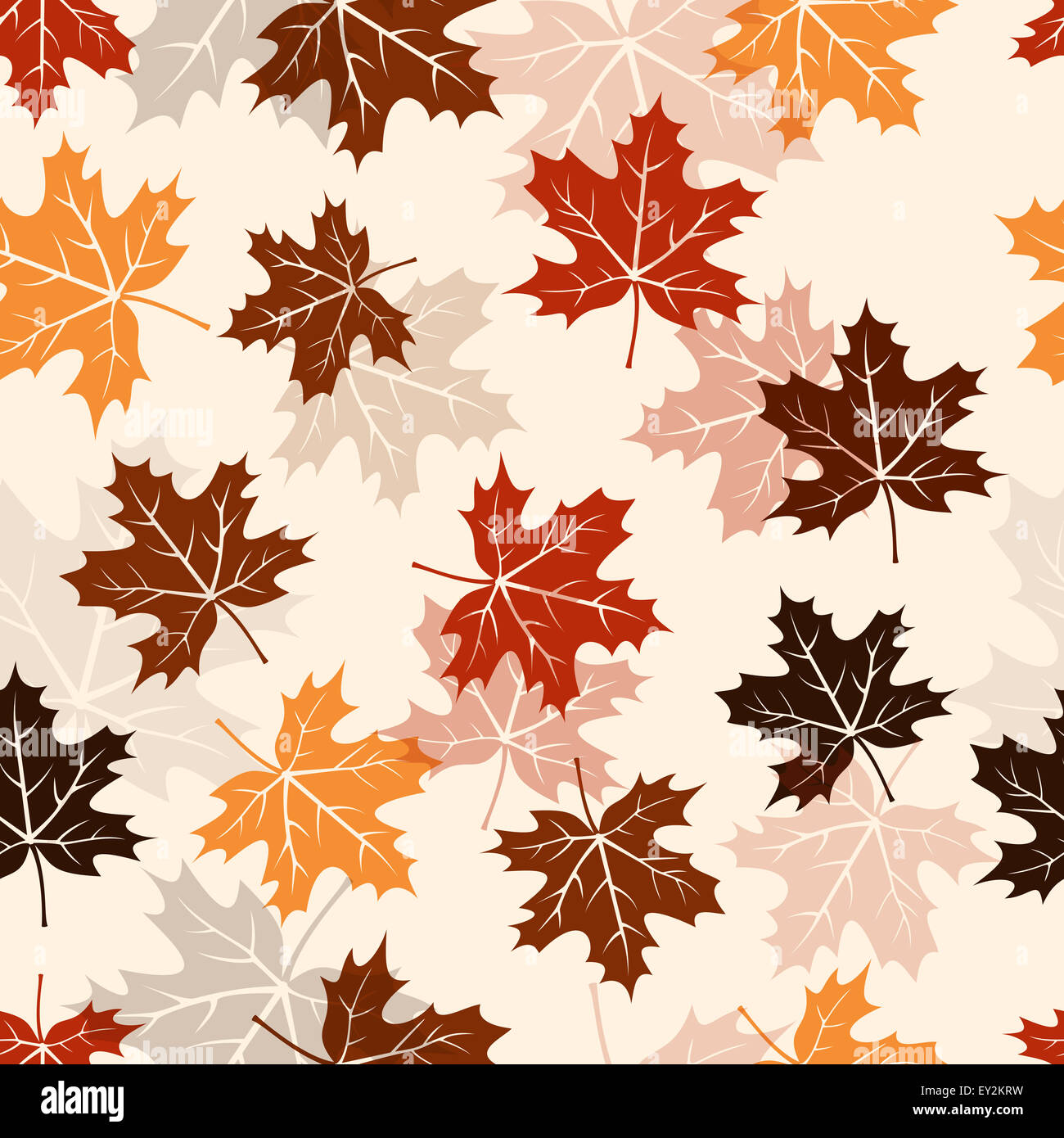 Seamless autumn maple leaves pattern background Stock Photo - Alamy