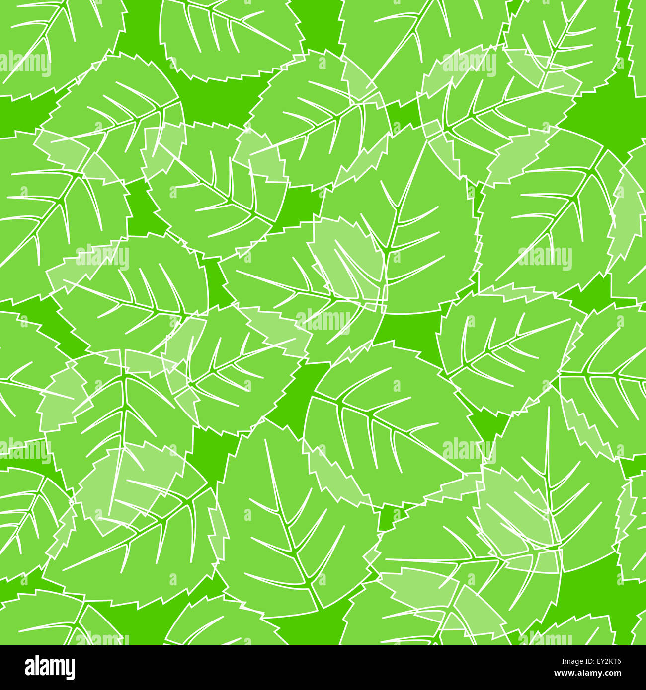 Seamless green leaves pattern background Stock Photo - Alamy