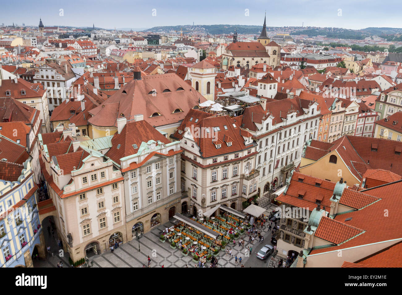 Aerial view of Praha, Czech Republic Stock Photo - Alamy
