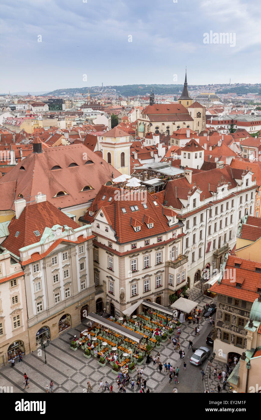 Aerial view of praha hi-res stock photography and images - Alamy