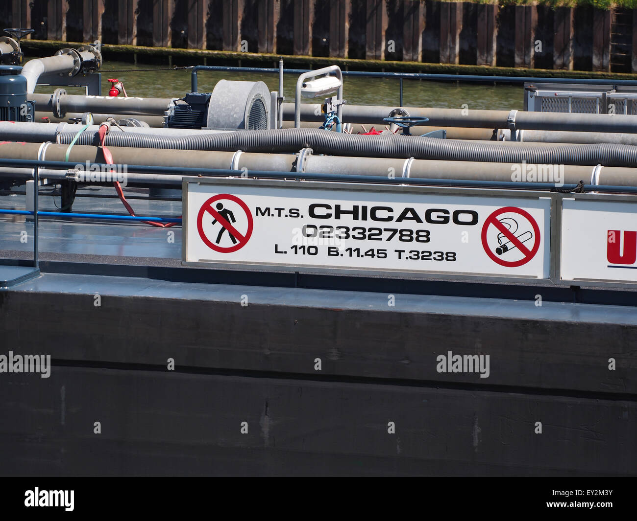 The 'Chicago' is a container ship and oil tanker operating on the ...