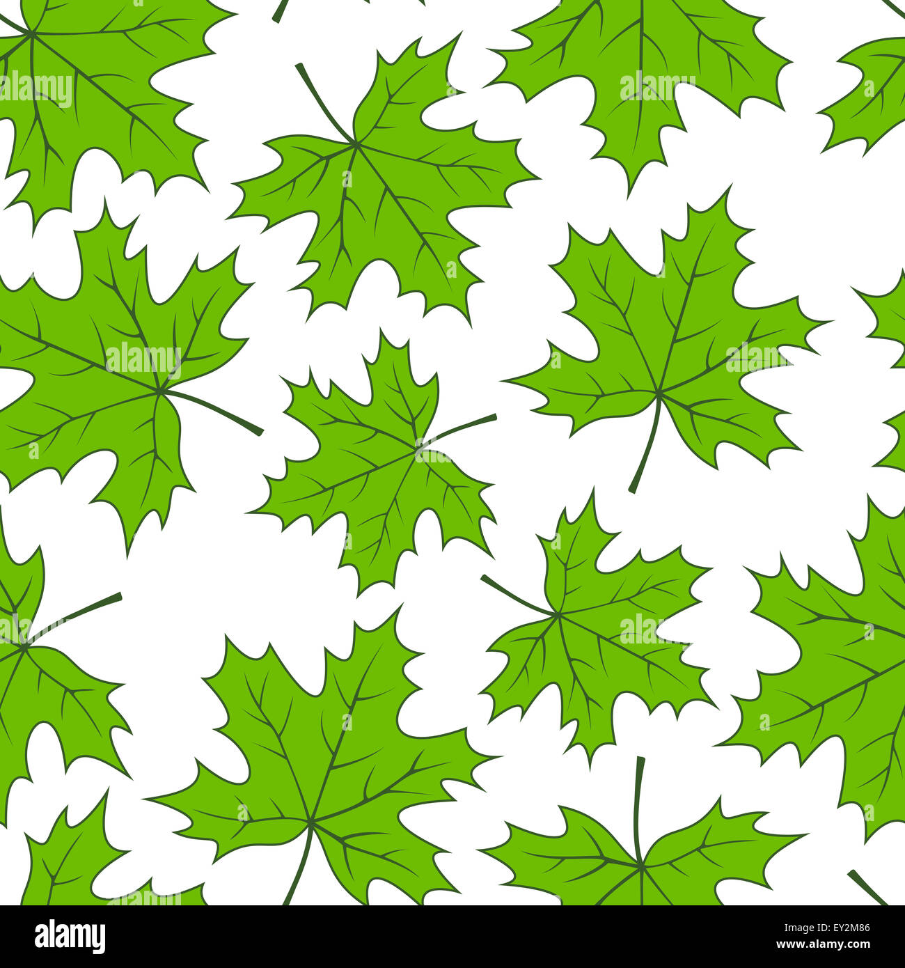 Seamless maple leaves pattern background Stock Photo - Alamy