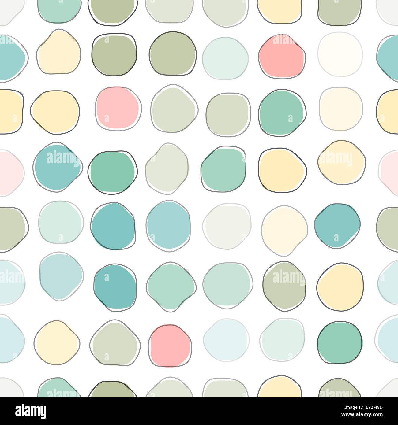 Seamless colorful circles pattern background Stock Photo - Alamy
