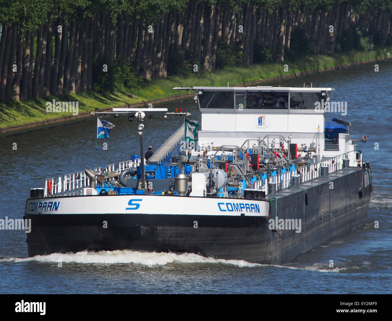The Compaan, with ENI 02332826, is a container ship navigating the ...