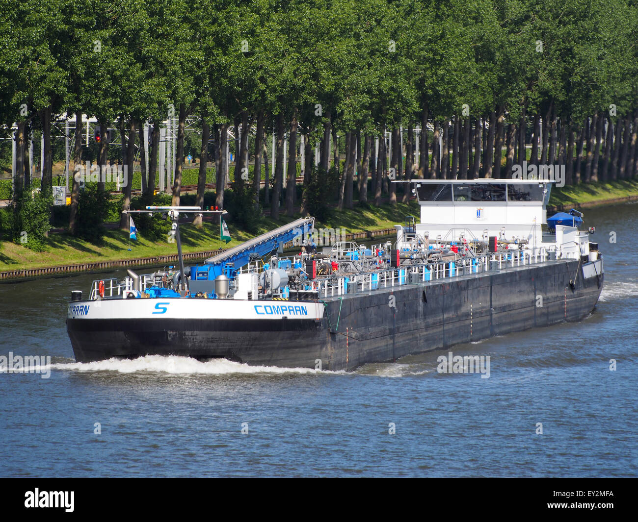 The Compaan, with ENI 02332826, is a container ship navigating the ...