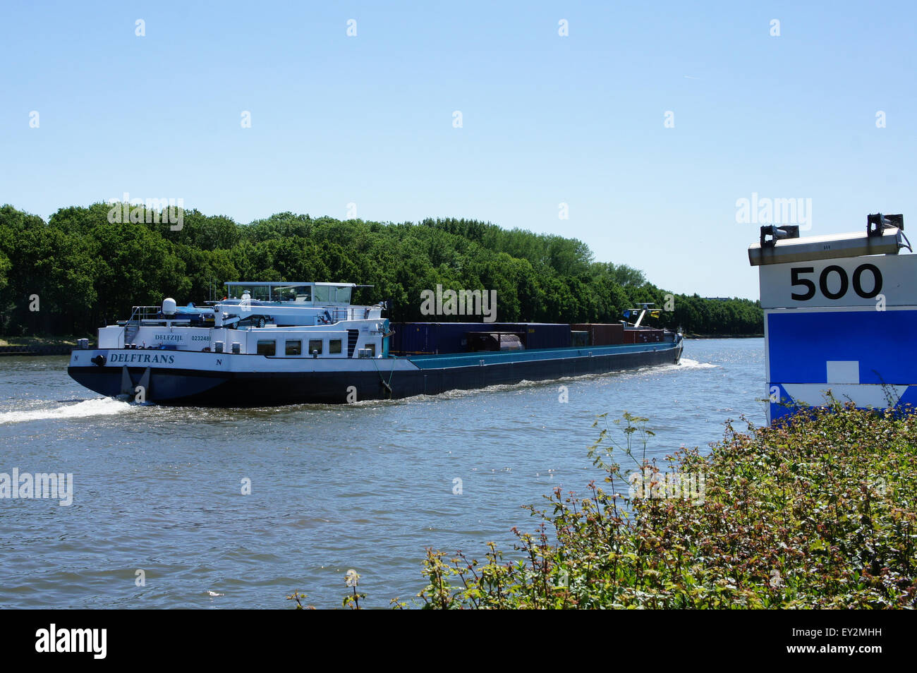 Delftrans, a container ship and oil tanker, operates along the ...
