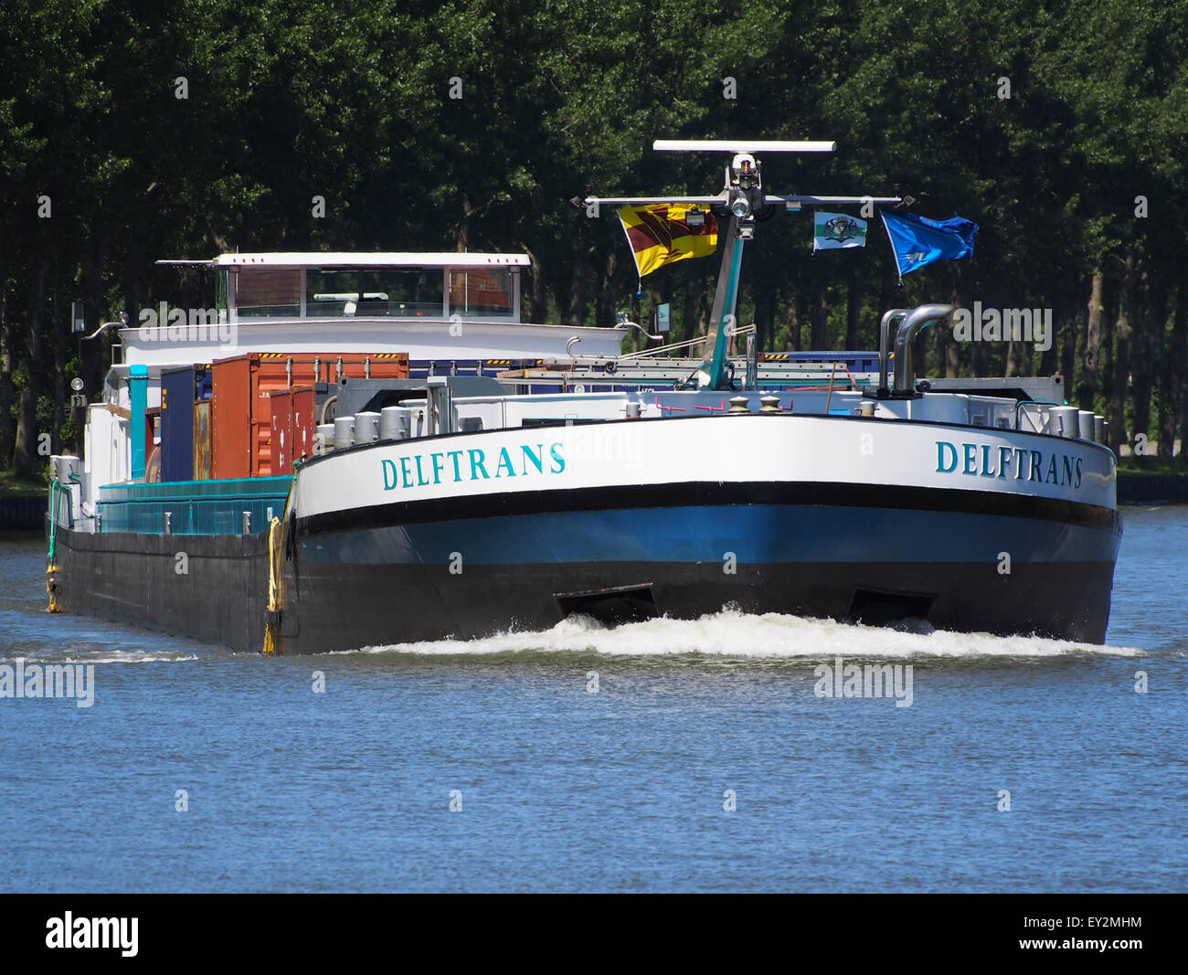 The Delftrans (ENI 02324880) is a container ship operating on the ...