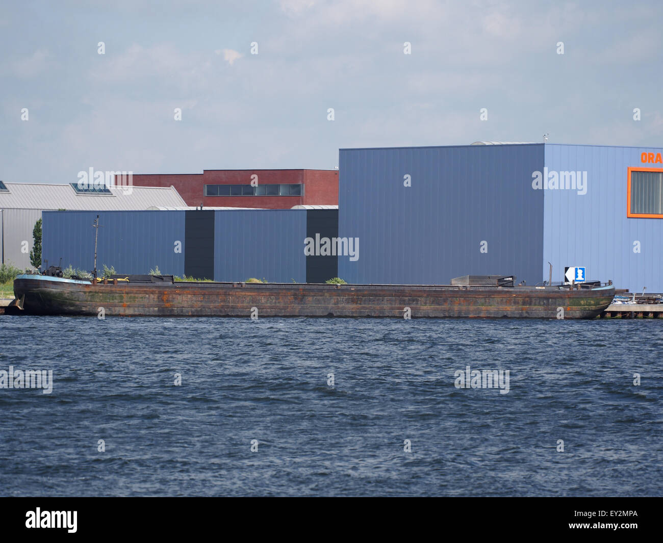 The Dieze, a container ship and oil tanker, is docked at the Port of ...