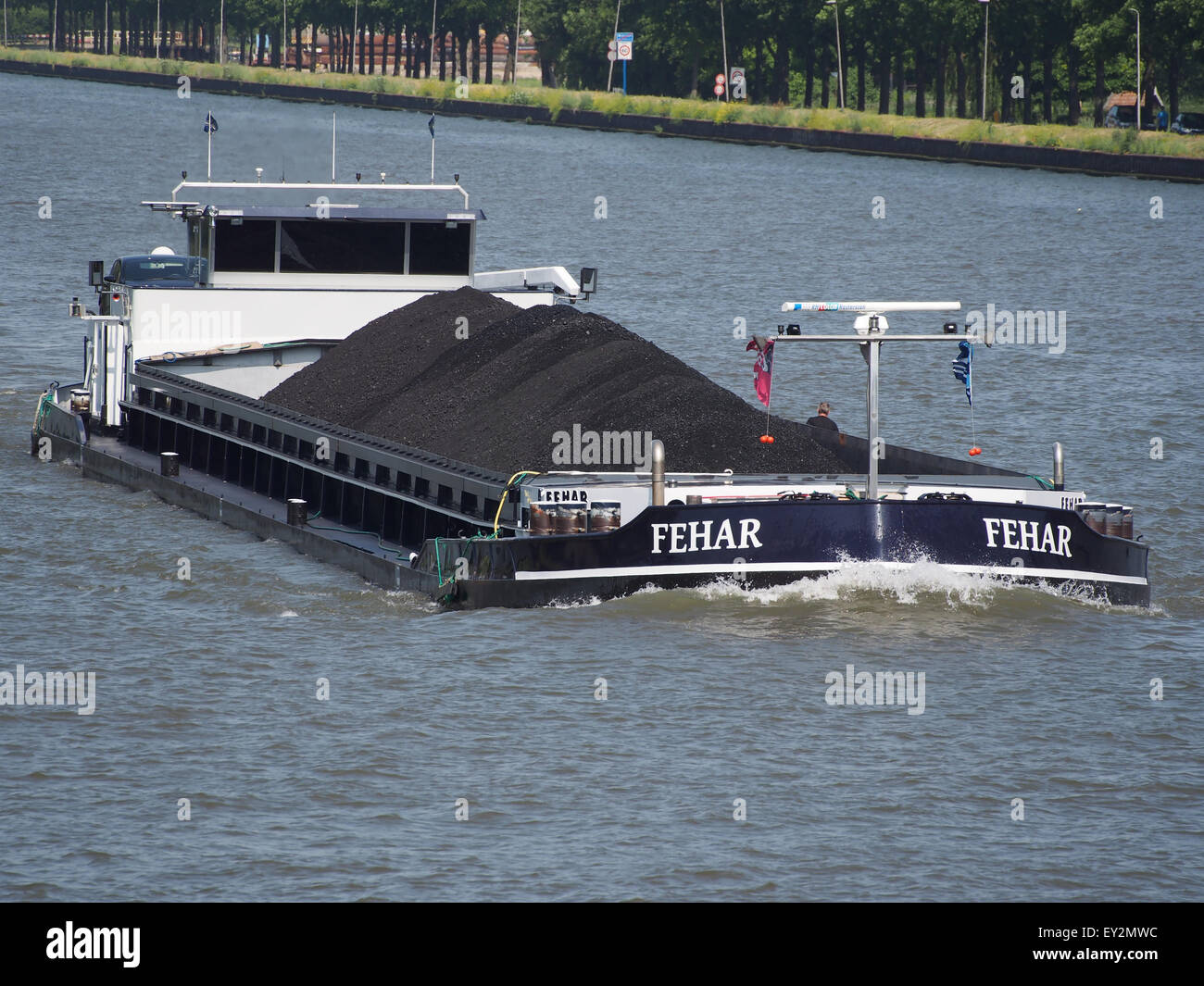 The Fehar, a chemical tanker and bulk cargo ship, moves through the ...