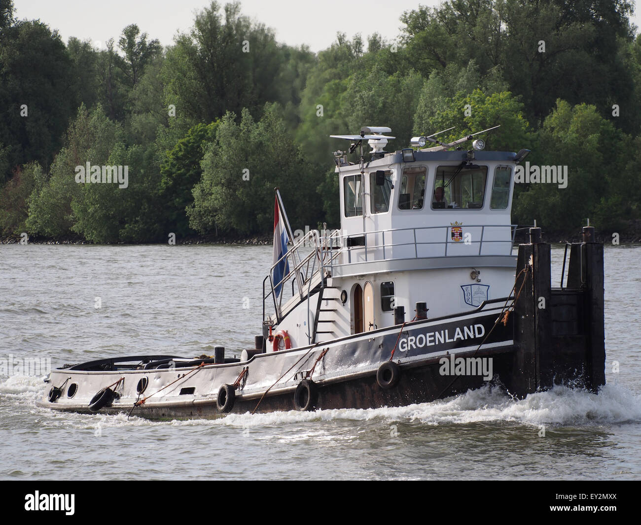 Groenland, a container ship and chemical tanker, operates on the Nieuwe ...