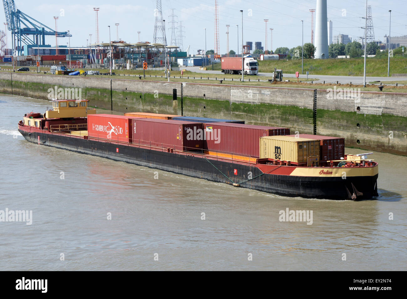 The 'Indian' is a container ship and oil tanker navigating the ...