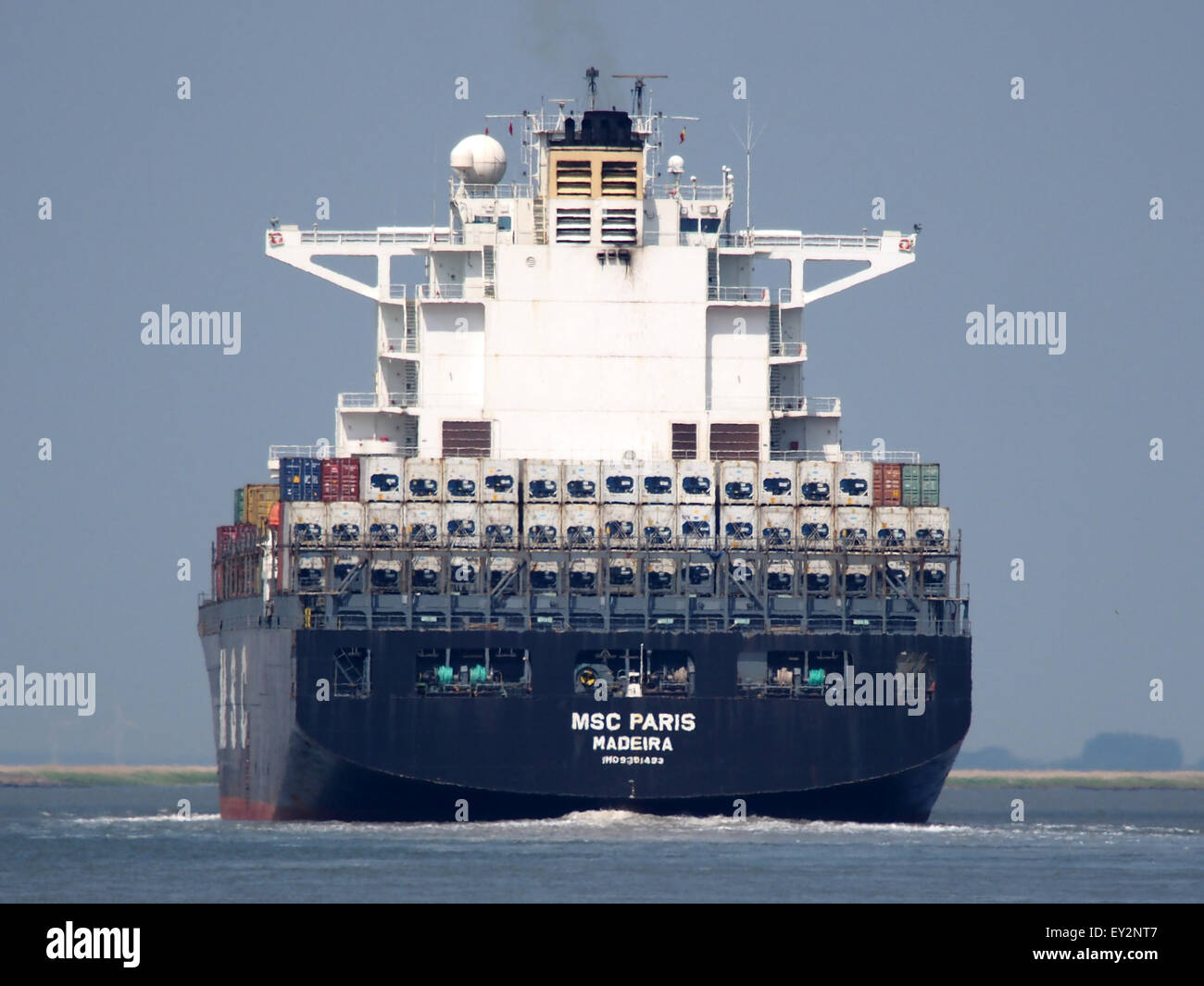 The 'MSC Paris' is a container ship and oil tanker operating at the ...
