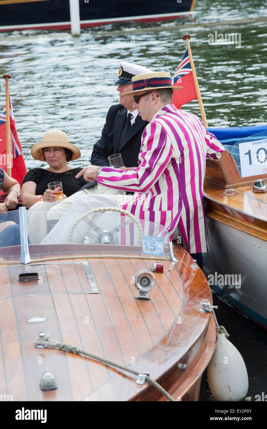 People aboard a Slipper launch boat at the Thames Traditional Boat ...