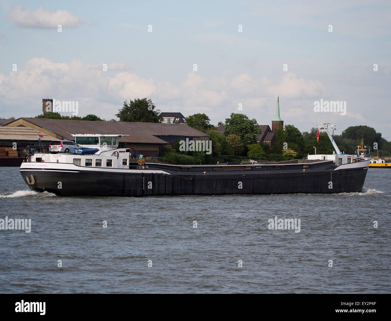 The Patria, an oil tanker and container ship, operates along the Nieuwe ...