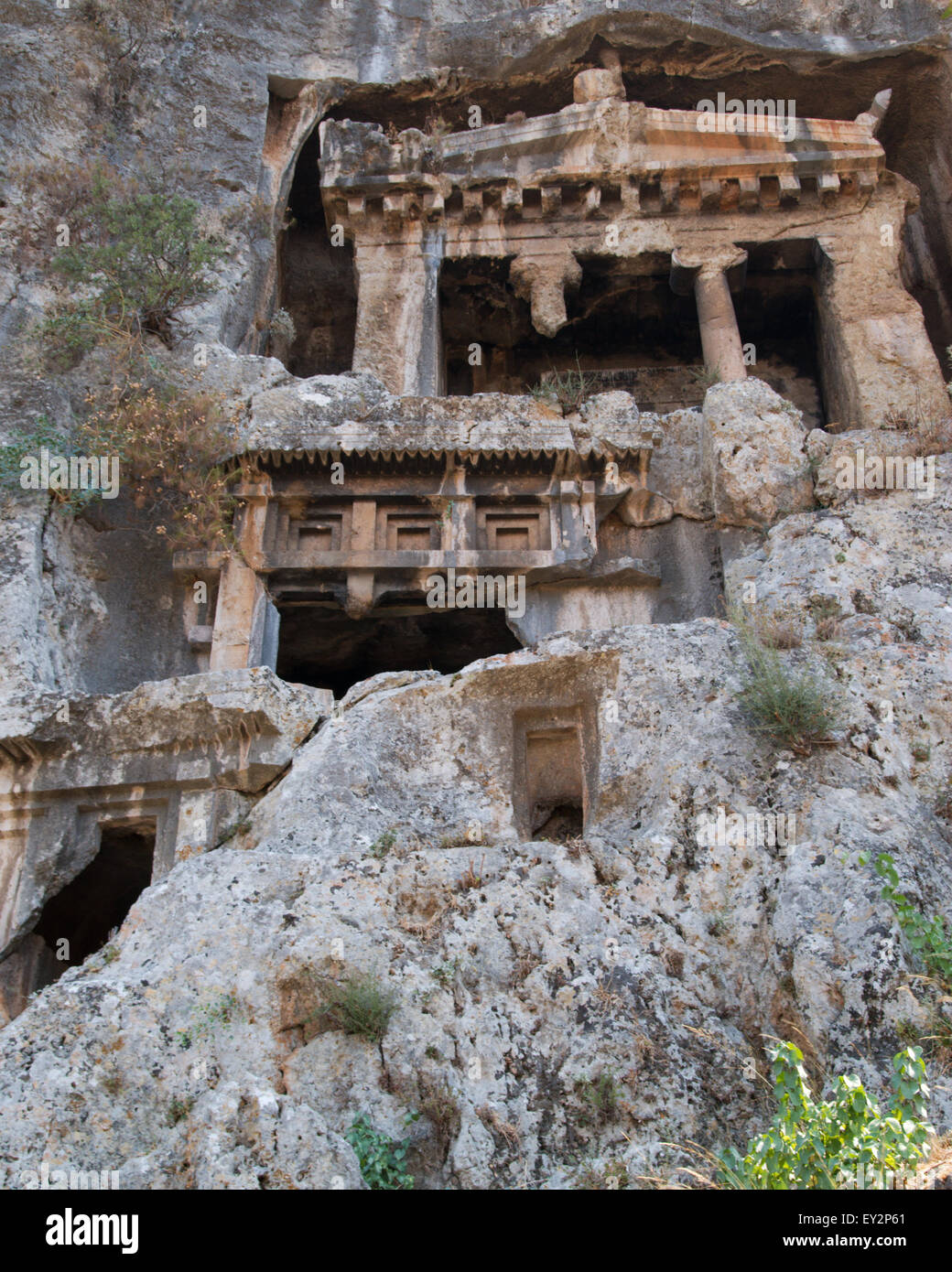 Cliff Tombs, Fethiye, Turkey Stock Photo - Alamy