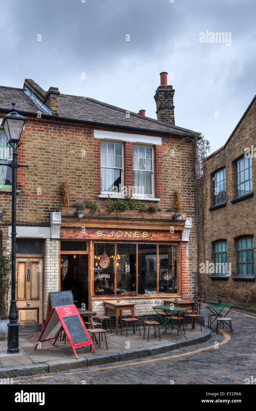 Jones Cafe in East London early on a Sunday morning before the rush ...